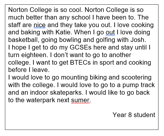 New students 14/10/2022 - Norton College